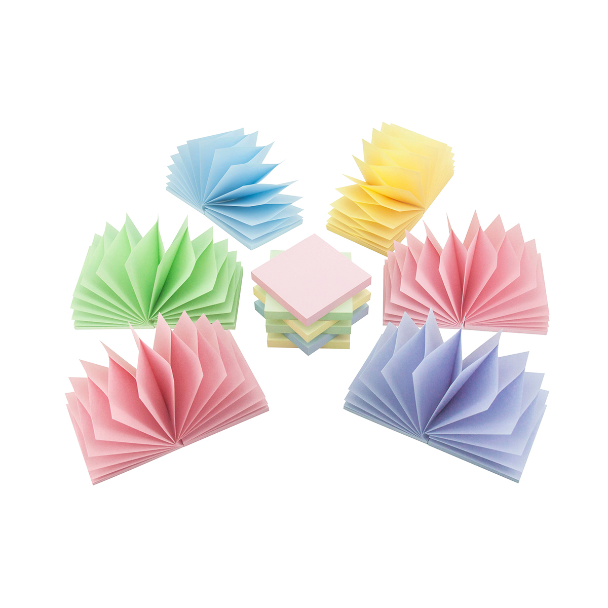 4A Sticky Pop-up Notes(Z-Type Sticky notes),3 x 3-Inches,Pastel ...