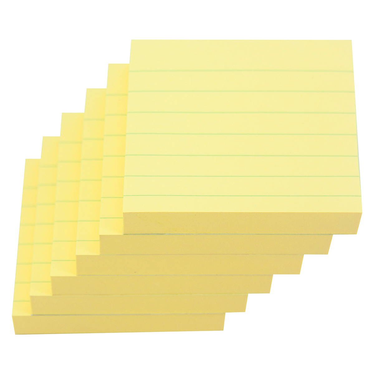 4A Sticky notes,3 x 3-Inches,Canary Yellow, Lined, 100 sheets,6 pads ...