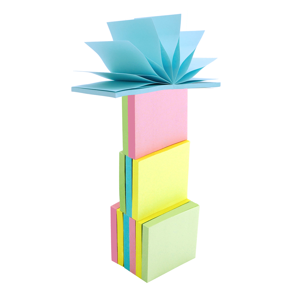 4A Sticky Pop-up Notes(Z-Type Sticky notes),3 x 3-Inches,Pastel ...