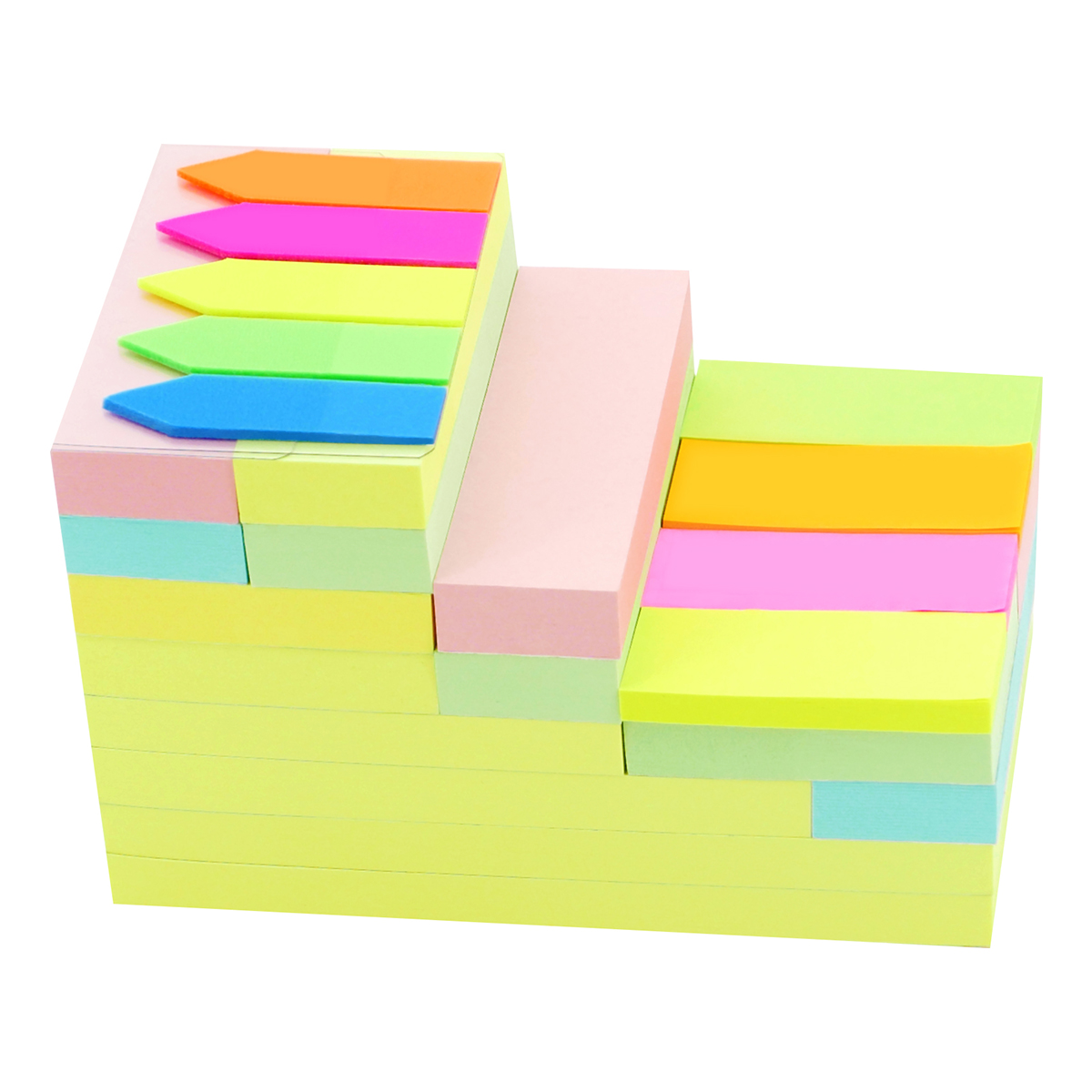 4A Sticky Notes Set in PP Box, 6×3 inches, Neon Colors Assorted,1900 ...
