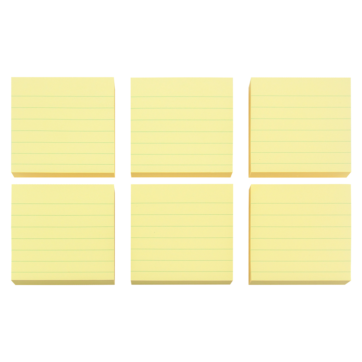 4A Sticky notes,3 x 3-Inches,Canary Yellow, Lined, 100 sheets,6 pads ...