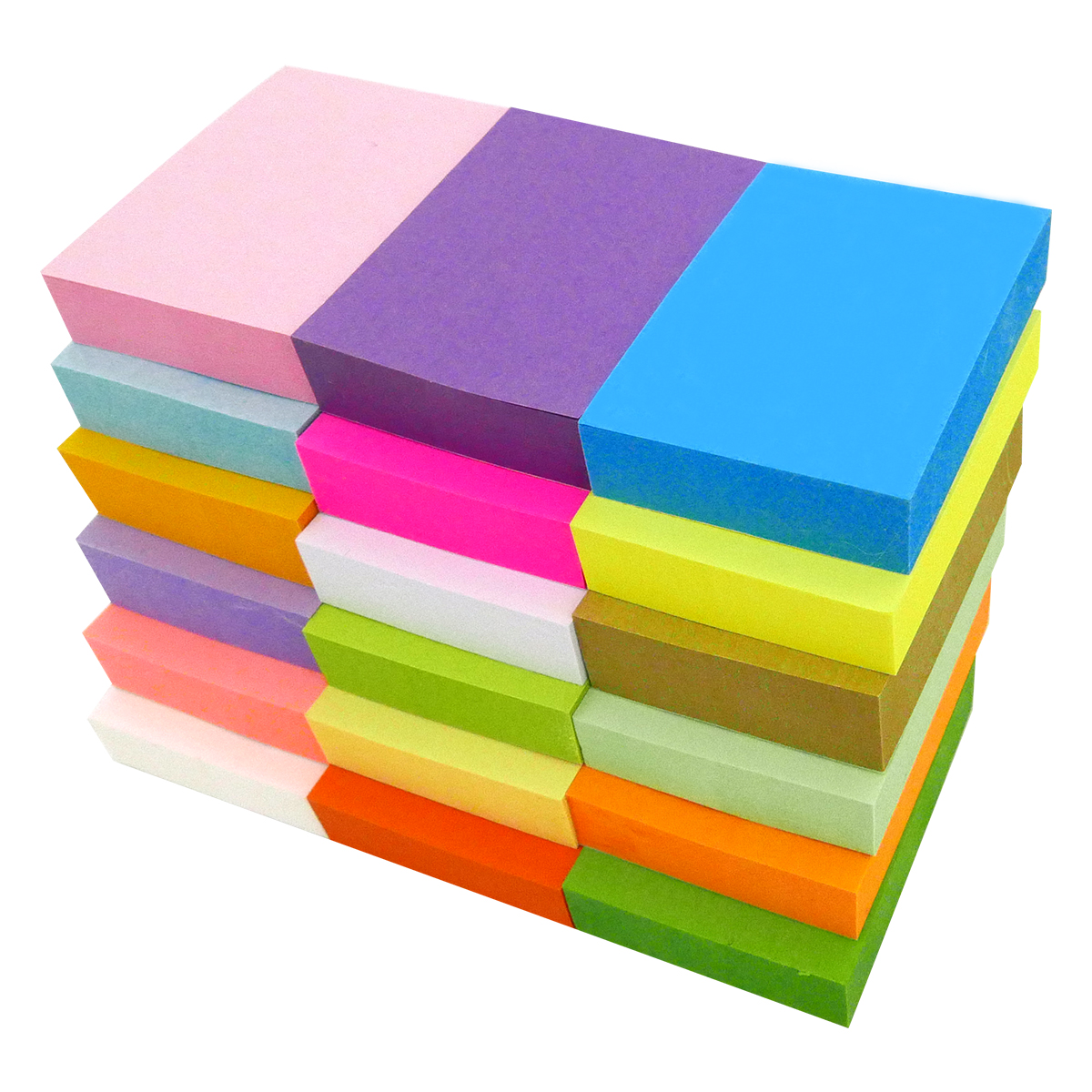 4A Sticky Notes,1 3/8 x 1 7/8 Inches,The Adhesive On Longer Side,Neon ...
