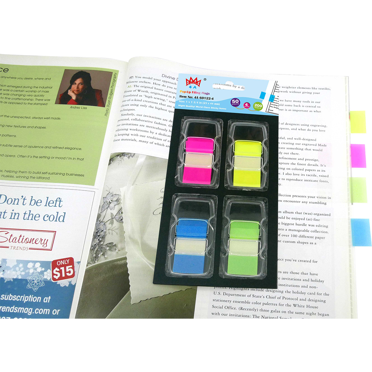 4A Pop-up Flags Set,Neon Red/Purple/Blue/Orange/Green/Yellow,50 Flags ...